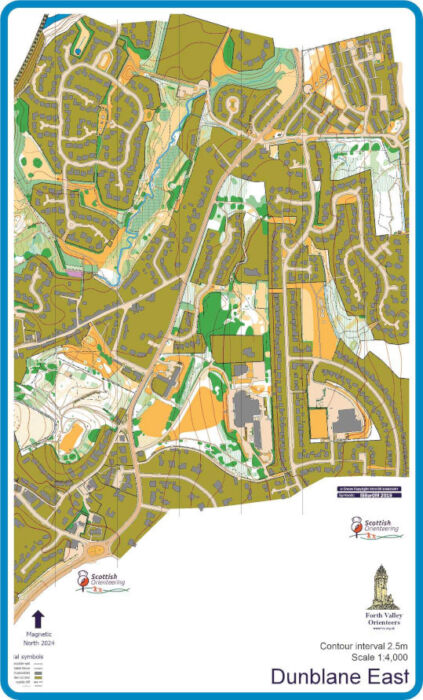 Dunblane East Map - Forth Valley Orienteers