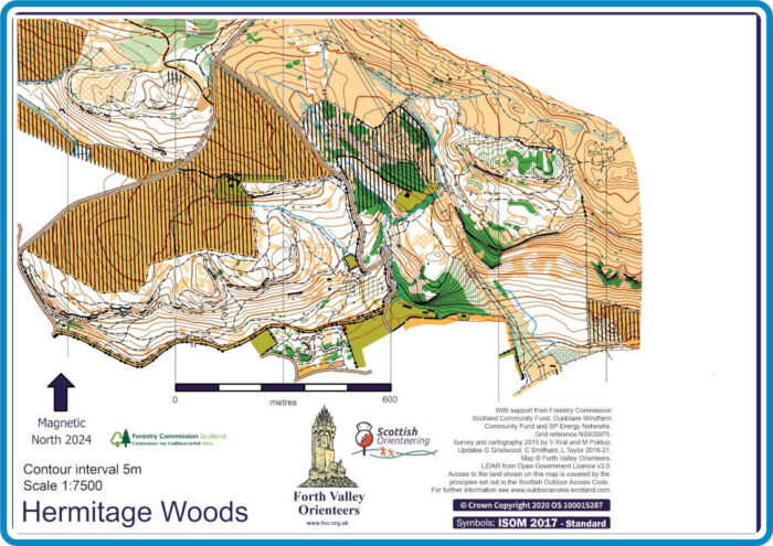 Hermitage Woods Map - Forth Valley Orienteers