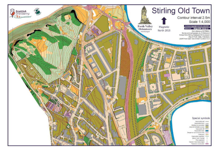 Stirling Old Town Map - Forth Valley Orienteers