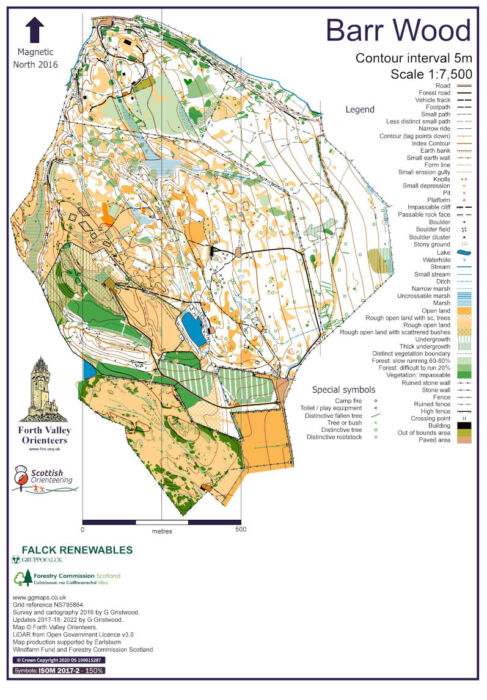 Barrwood Map - Forth Valley Orienteers