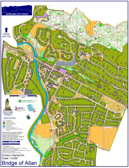 Bridge of Allan Map - Forth Valley Orienteers